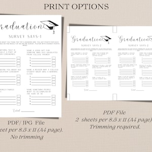Modern Graduation Party Games Mega Bundle - Simple Grad Party Fun ...