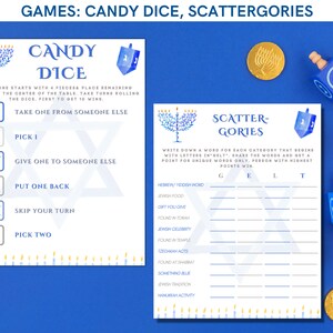 Hanukkah / Chanukah Games Bundle for a Fun Activity With Kids, Family ...