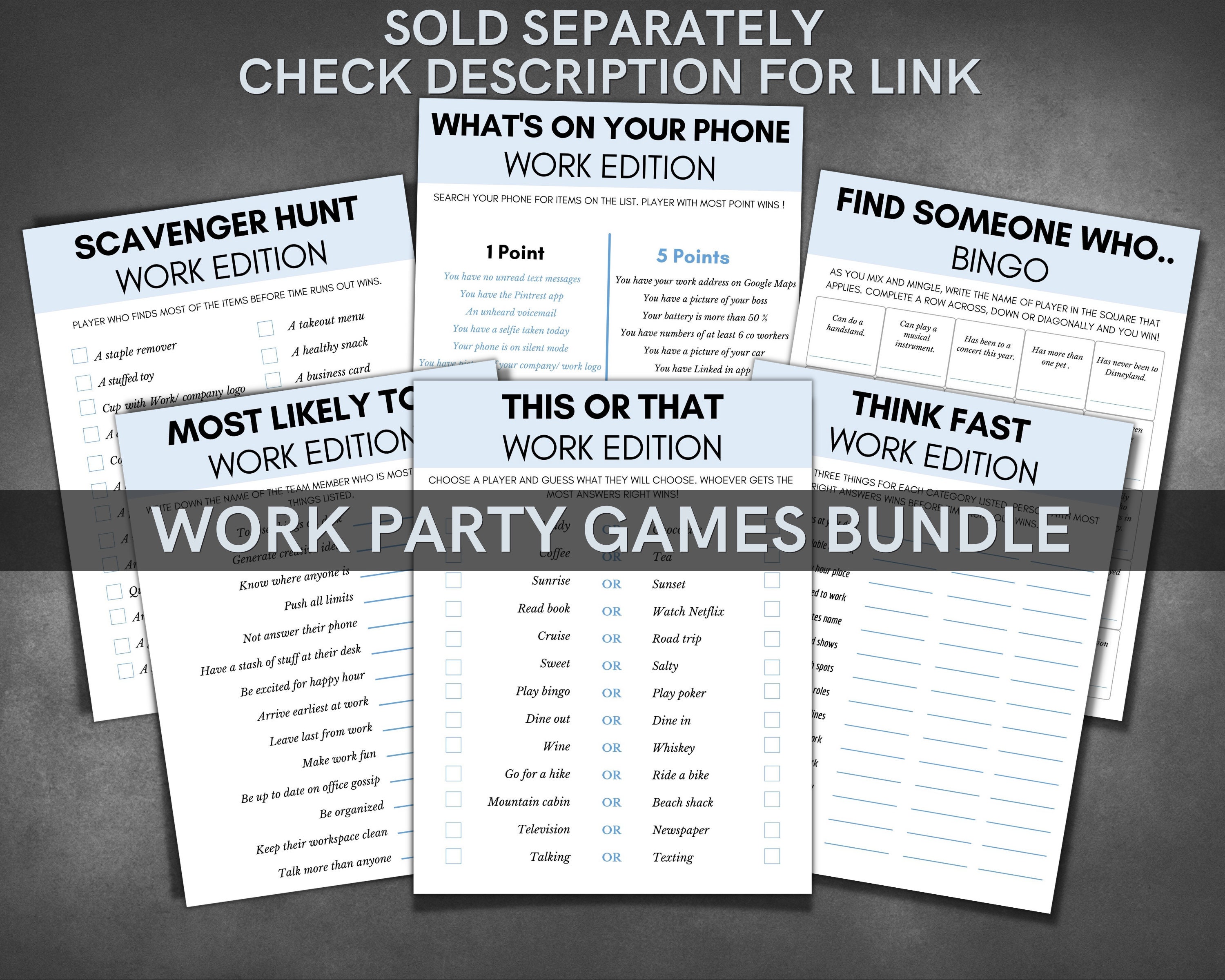 Scavenger Hunt Game for Office/ Work Fun Team Building Ice - Etsy