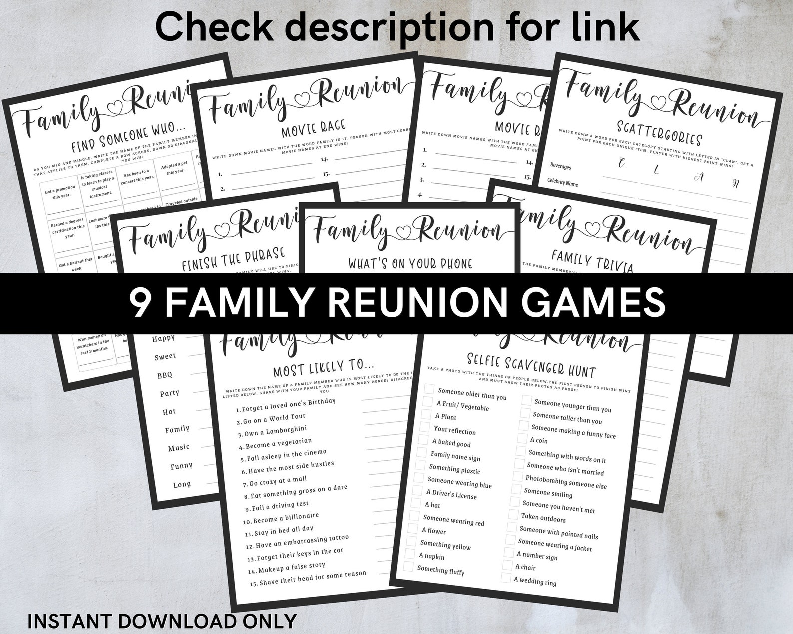 Editable Family Reunion Animated Party Digital Invite Use - Etsy