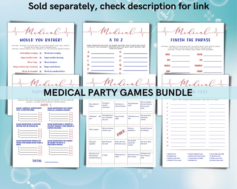 Medical Party Food Labels: Nurse Doctor Graduation, Retirement (instant ...