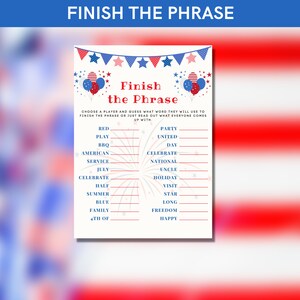 July 4th Summer Party Games Bundle - Fun Activity for American ...