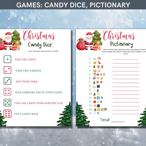 Kids Christmas Party Games Bundle for Holiday Fun Use as | Etsy