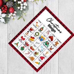 Kids Christmas Bingo Game for Fun Holiday Activity With Family and ...