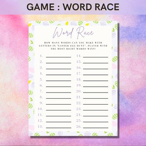 Easter/ Spring Games Printable Bundle for Fun Activity With Family ...