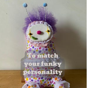 Custom Made Silly Clown Doll Plush Figurine. - Etsy