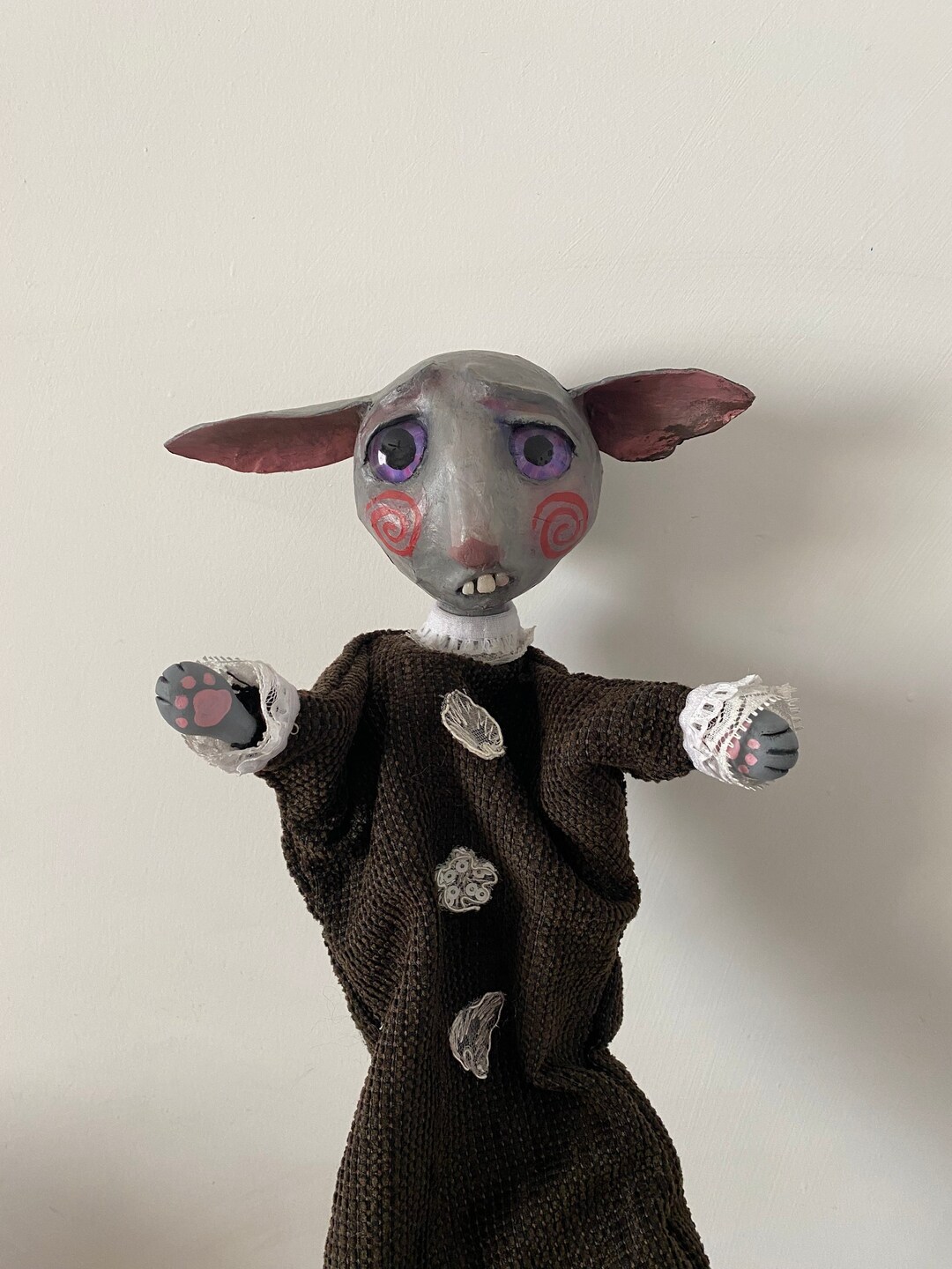 Elf Hand Puppet, Mystical Creature Figurine for Decoration - Etsy