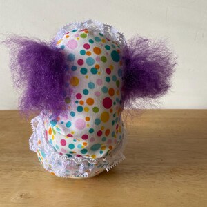 Crazy Silly Purple-haired Polka Dot Clown Doll Plush Figurine - Etsy