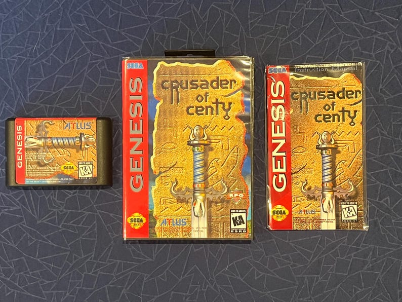 Crusader of Centy Sega Game - Etsy