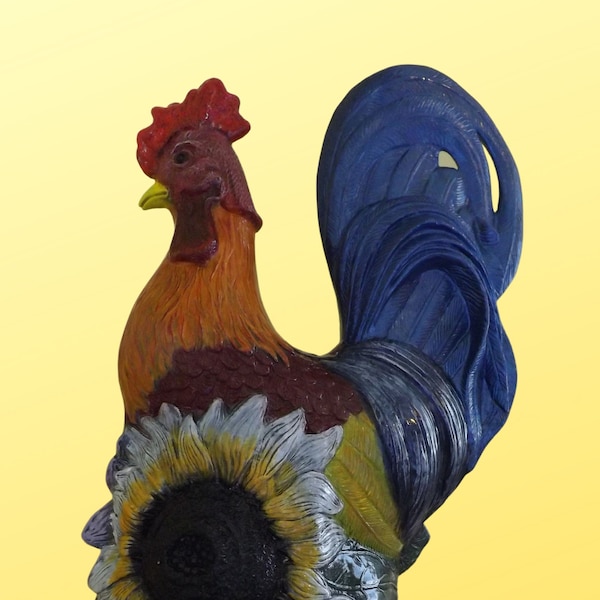 Large Rooster Statue - Etsy