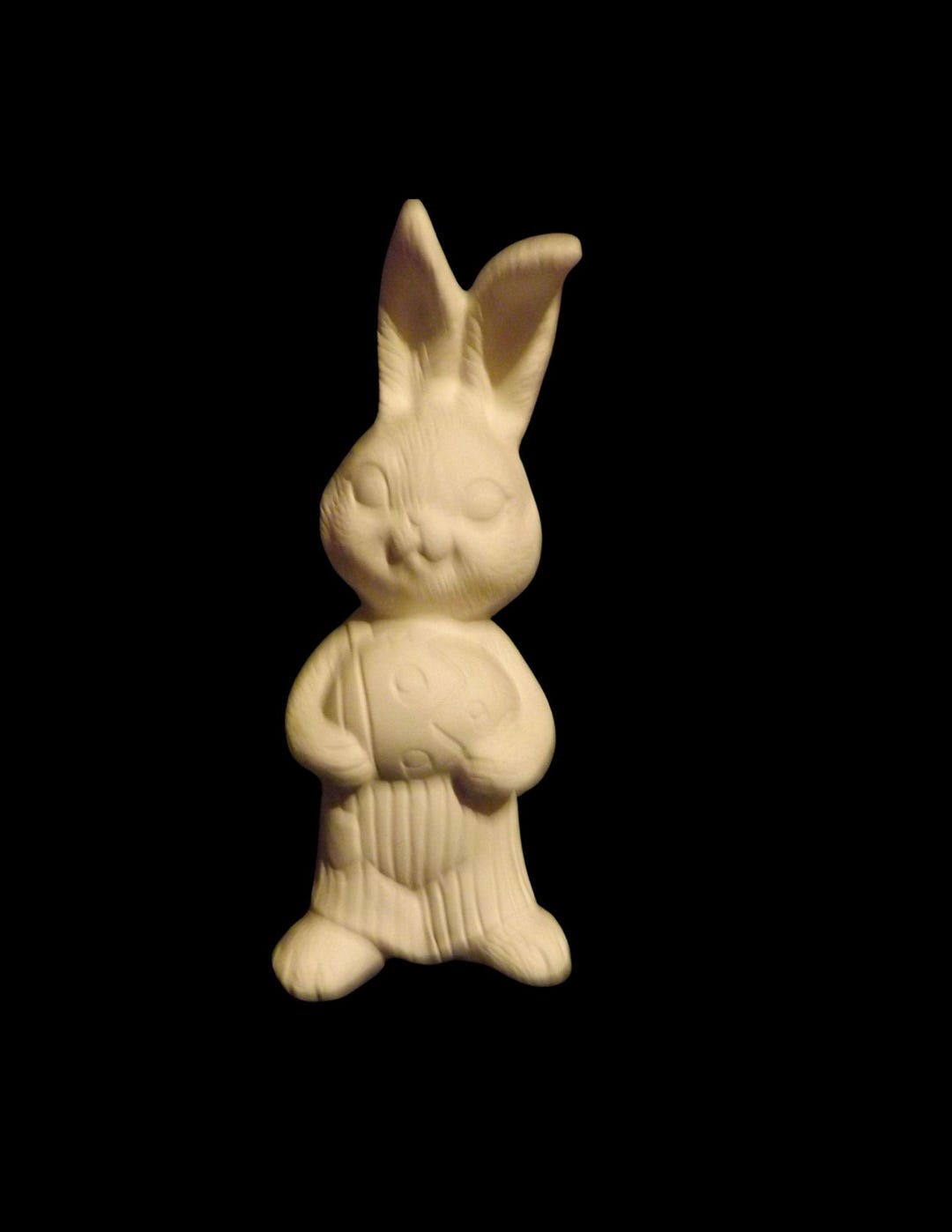 Bunny Holding Egg. Ready to Paint. Made in the USA - Etsy