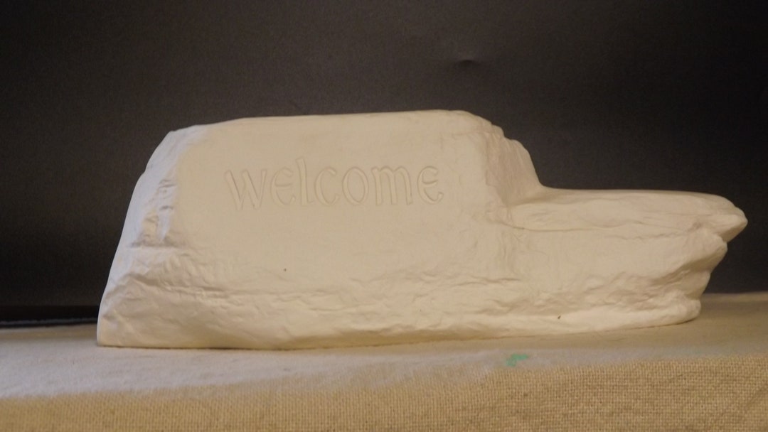 Welcome Planter Ceramic Ready to Paint- Made in the USA - Etsy
