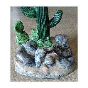 Cactus Desert Scene ceramic. Made in the USA - Etsy