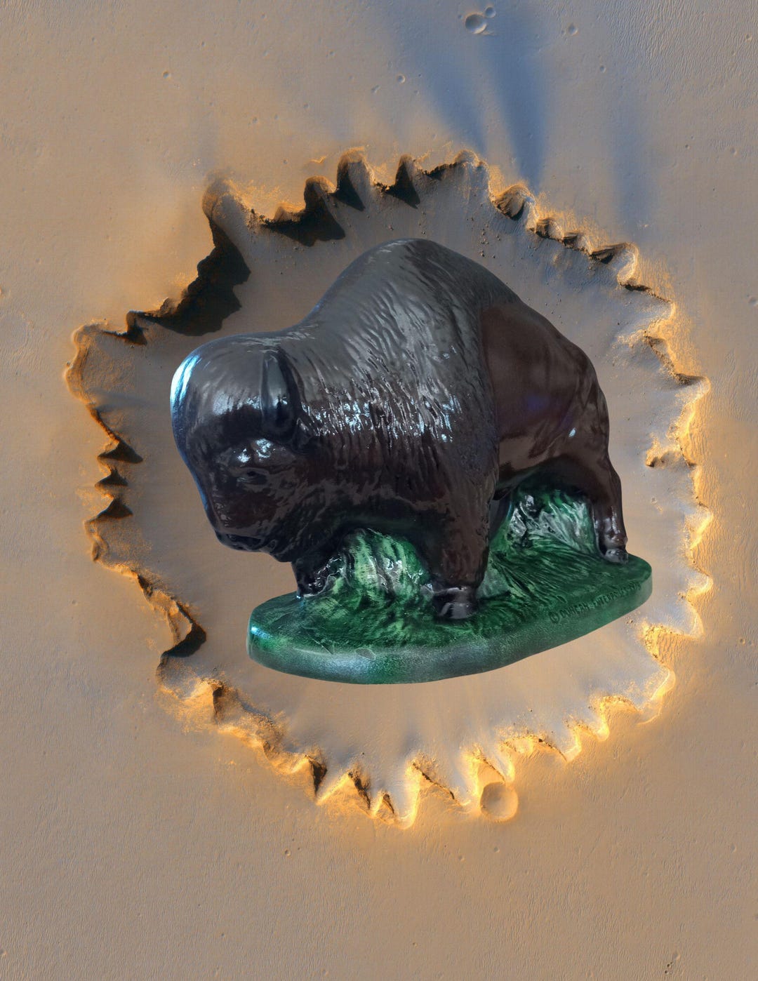 Buffalo Statue. Hand-painted and Made in the USA - Etsy