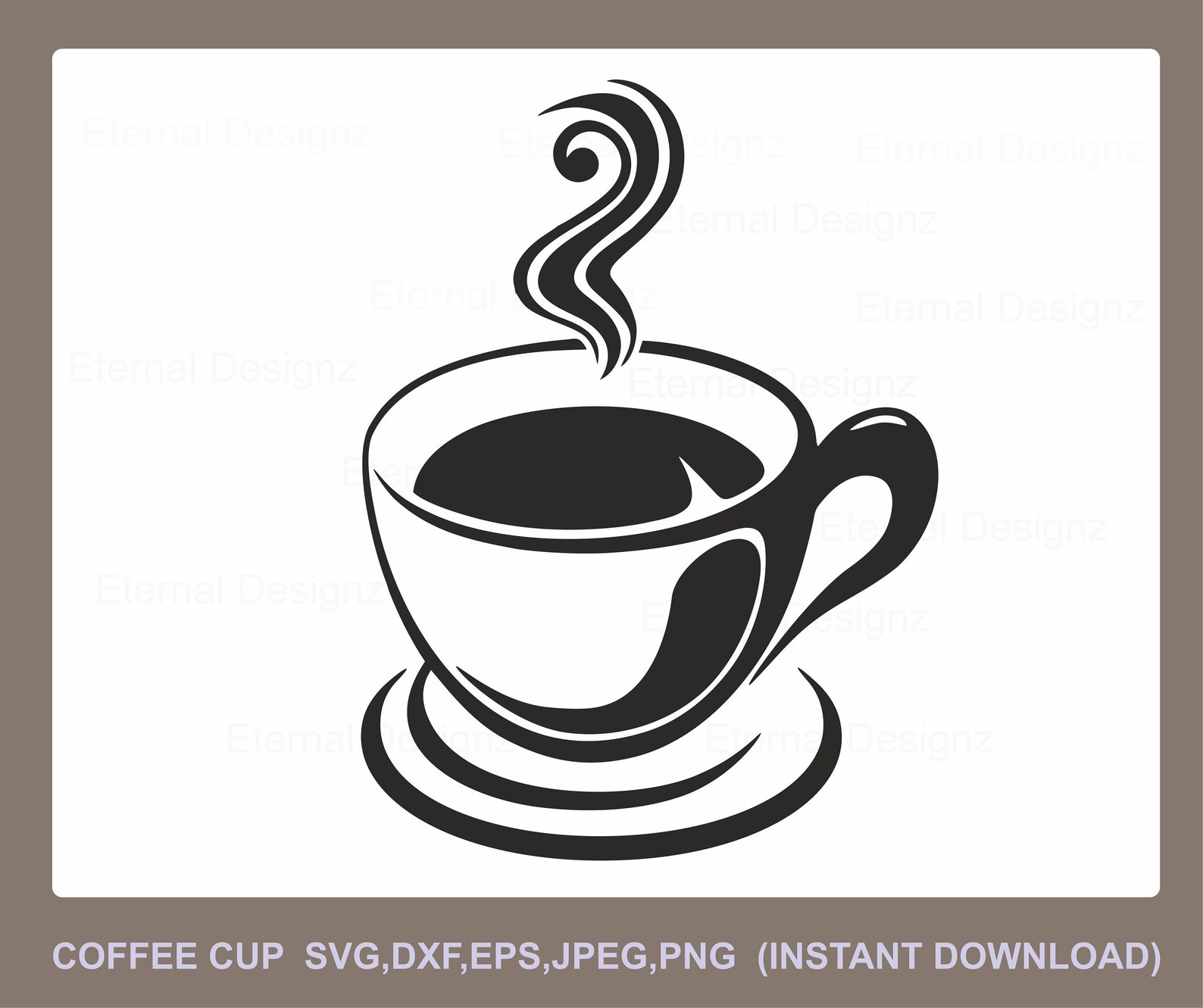 Kaffeetasse svg dxf eps png clip art Digital Download - Etsy.de