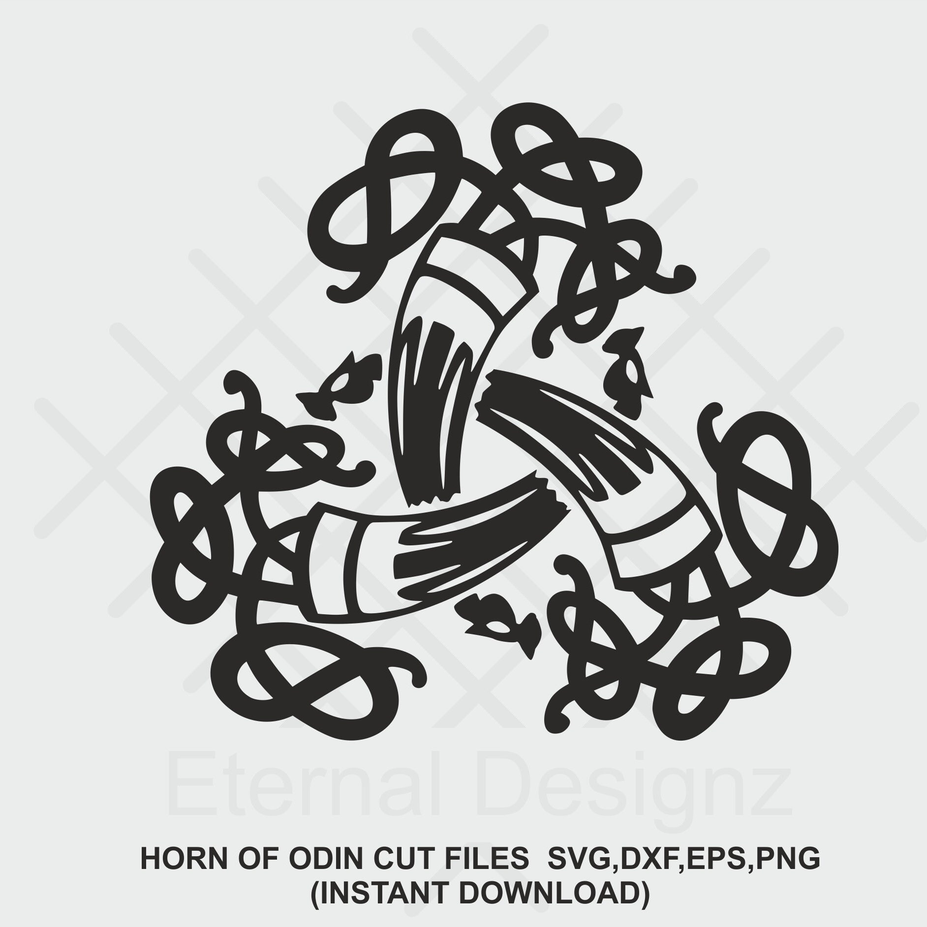 Horns of Odin Svg, Dxf, Eps, Png Cut Files Instant Download - Etsy