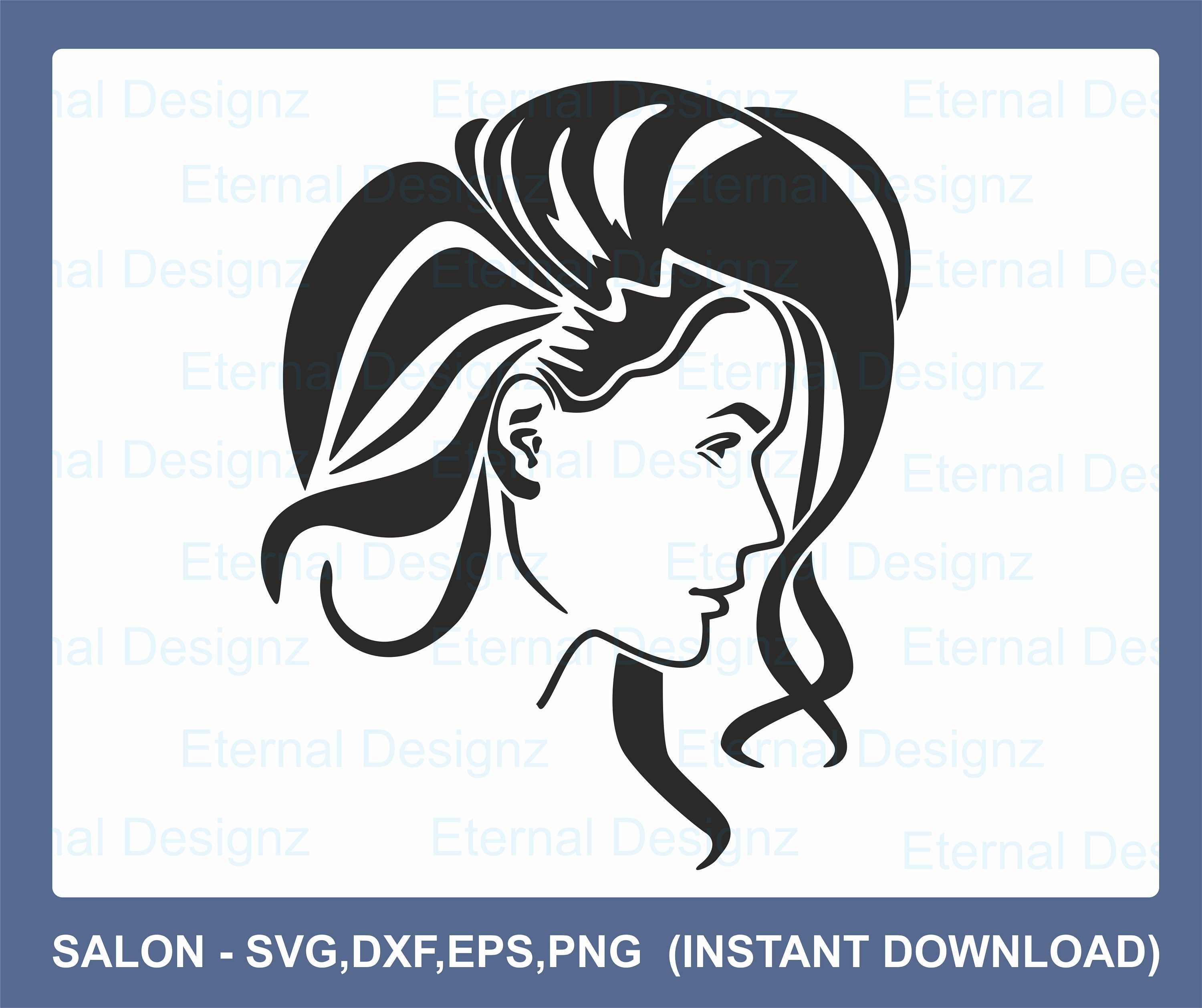 Salon Svg, Dxf, Eps, Png, Clip Art Digital Download Cricut, Silhouette ...