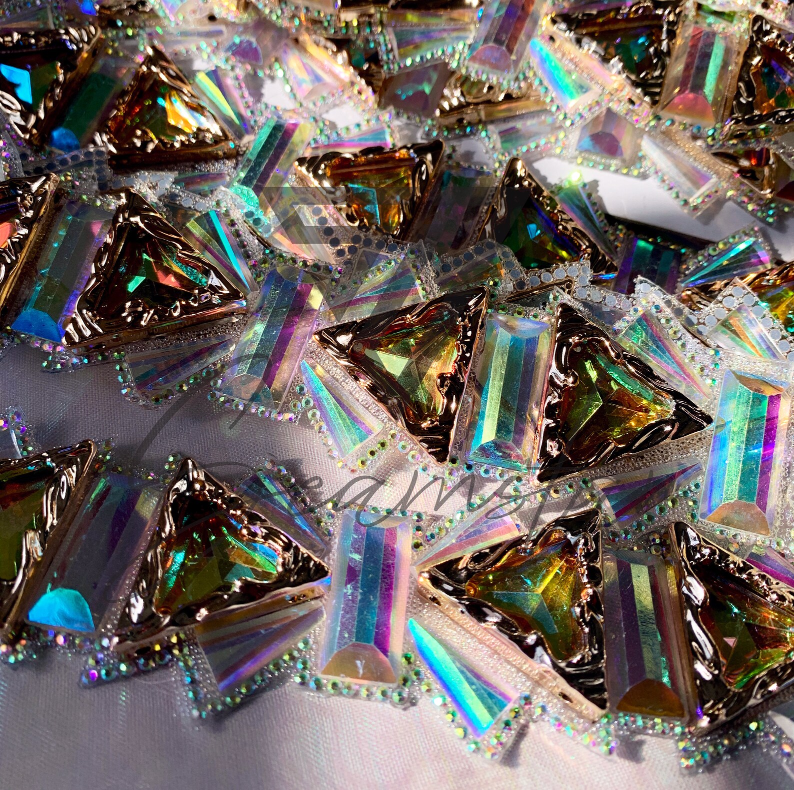 Hotfix Triangle Rhinestone Trim - Etsy