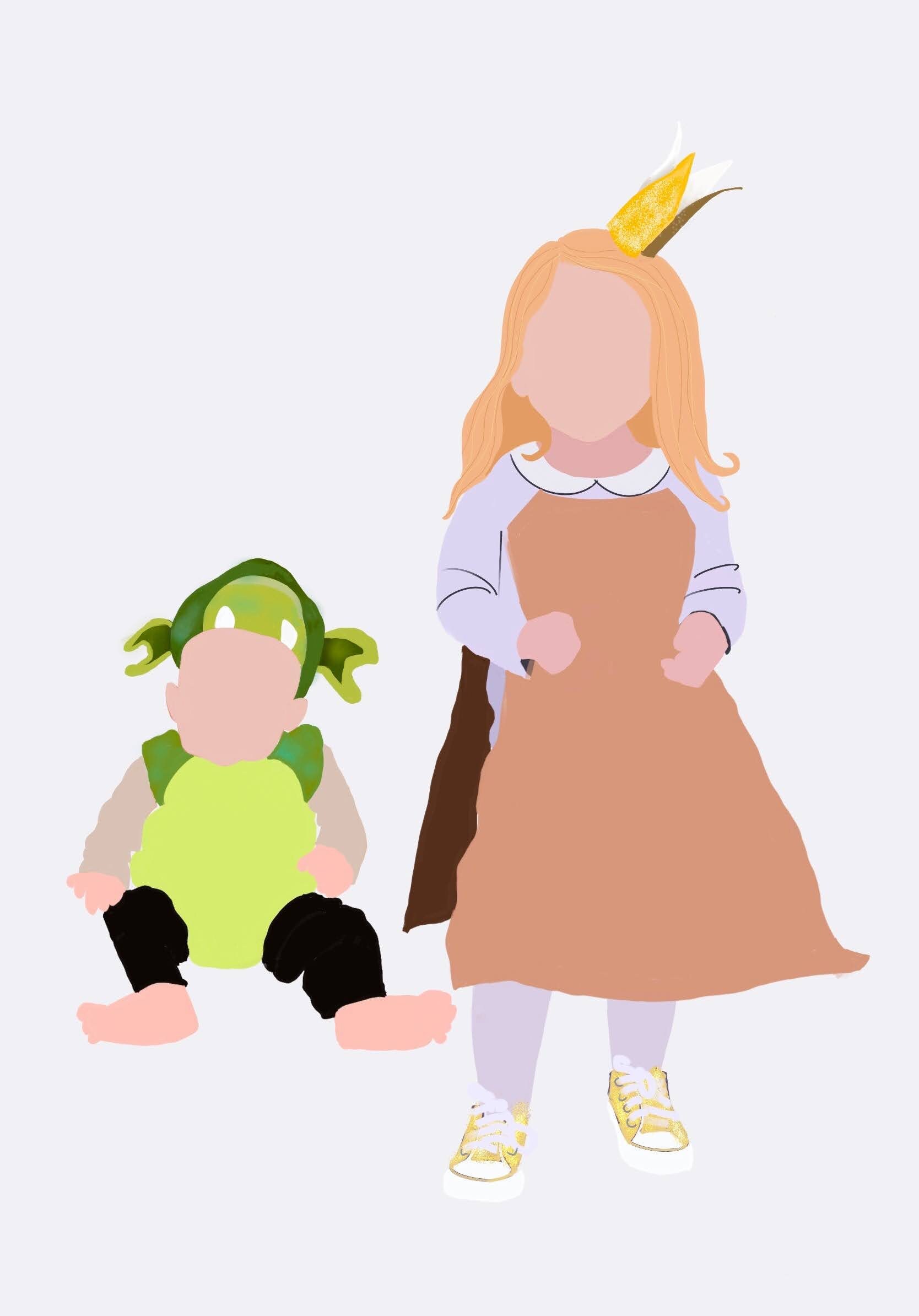 Digital Figure of Multiple Figures with Details | Etsy