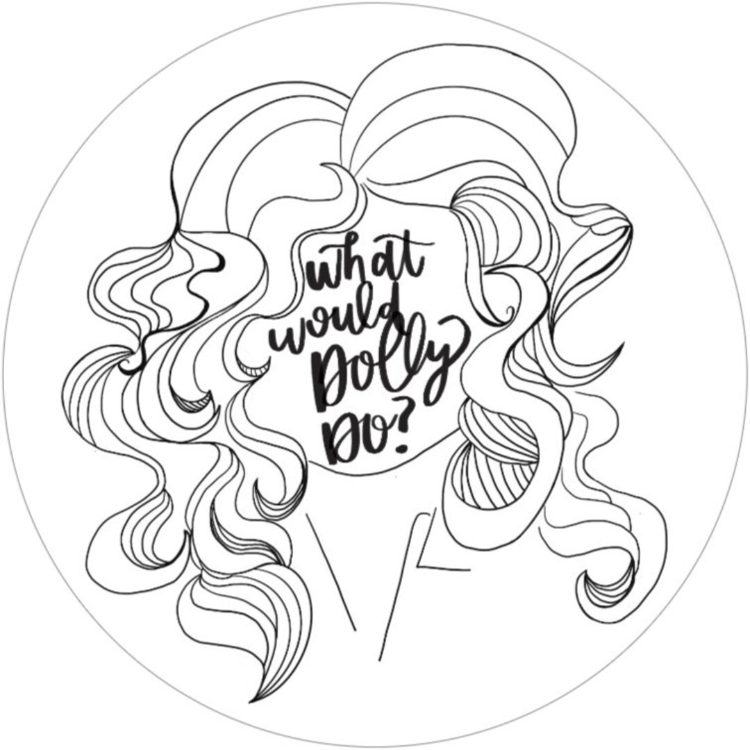What Would Dolly Do Vinyl Sticker - Etsy