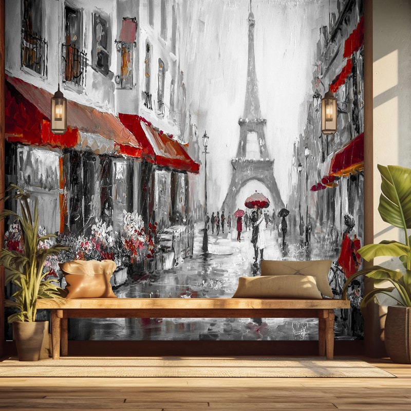 Paris Wall Mural - Etsy