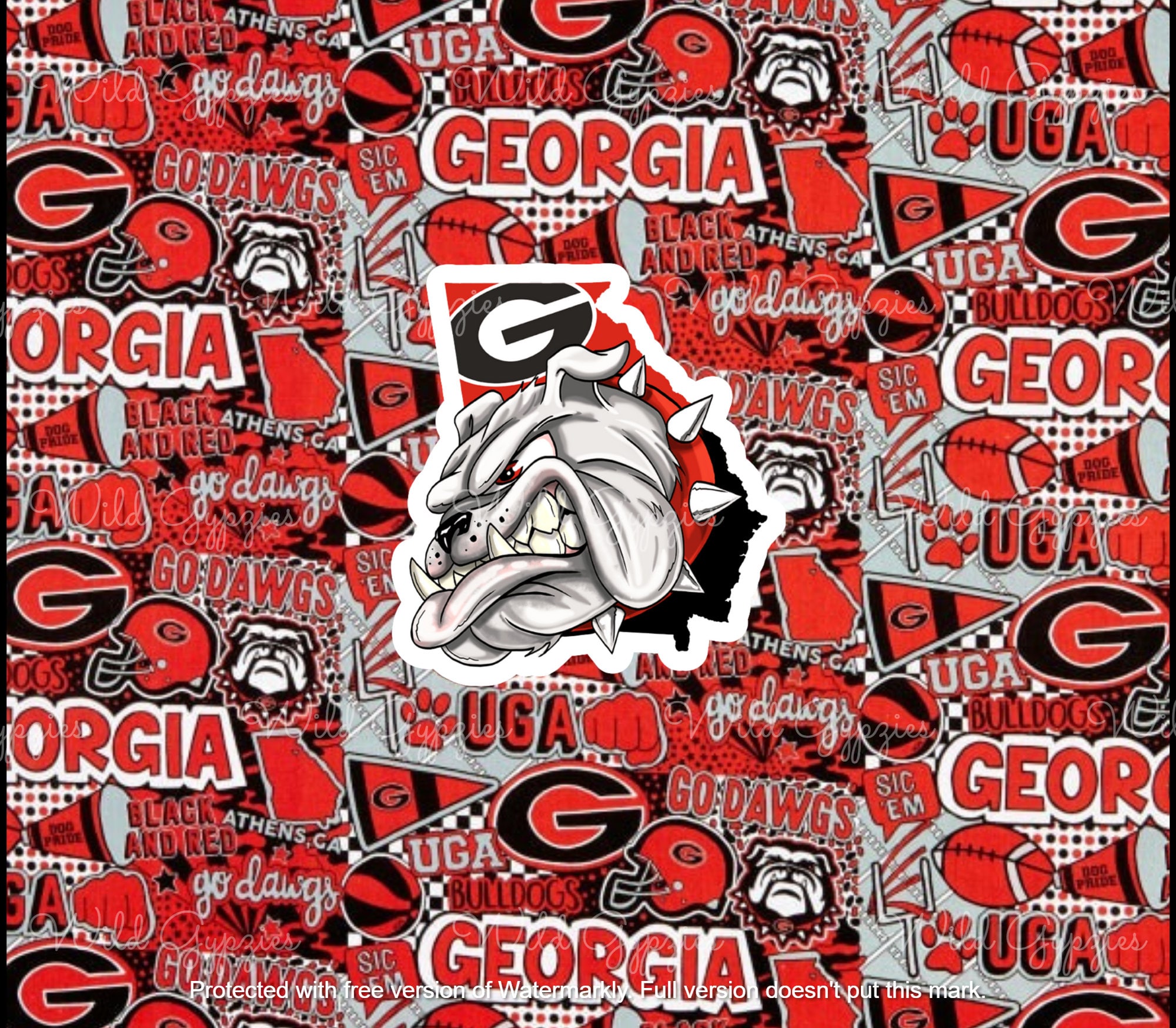 20oz Ga Bulldogs Tumbler, GA Football, Football, College Football ...