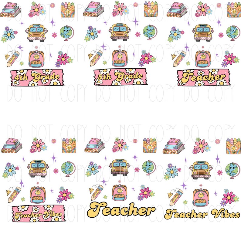 Retro School Bundle Png, Back to School Png, First Day of School Png ...