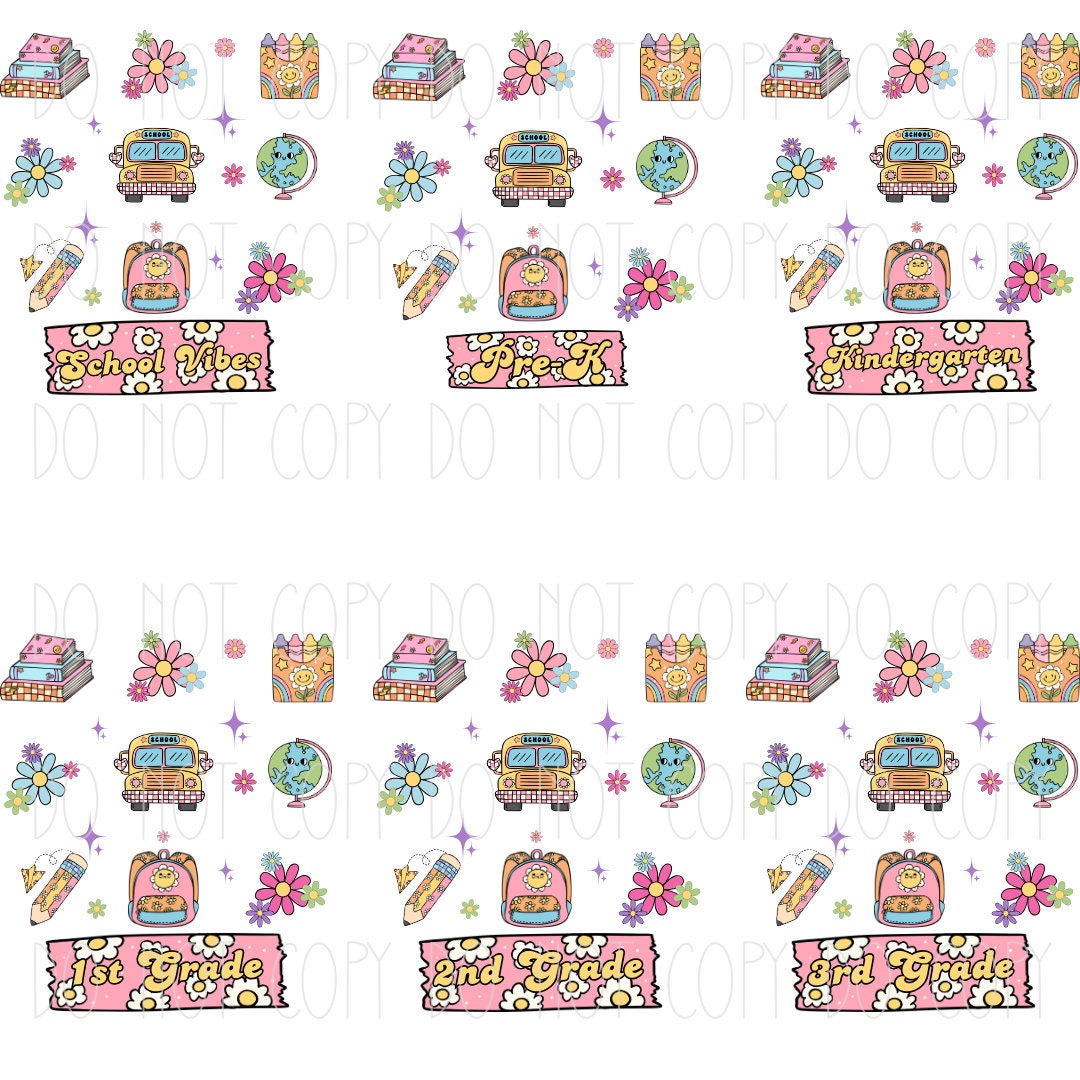 Retro School Bundle Png, Back to School Png, First Day of School Png ...