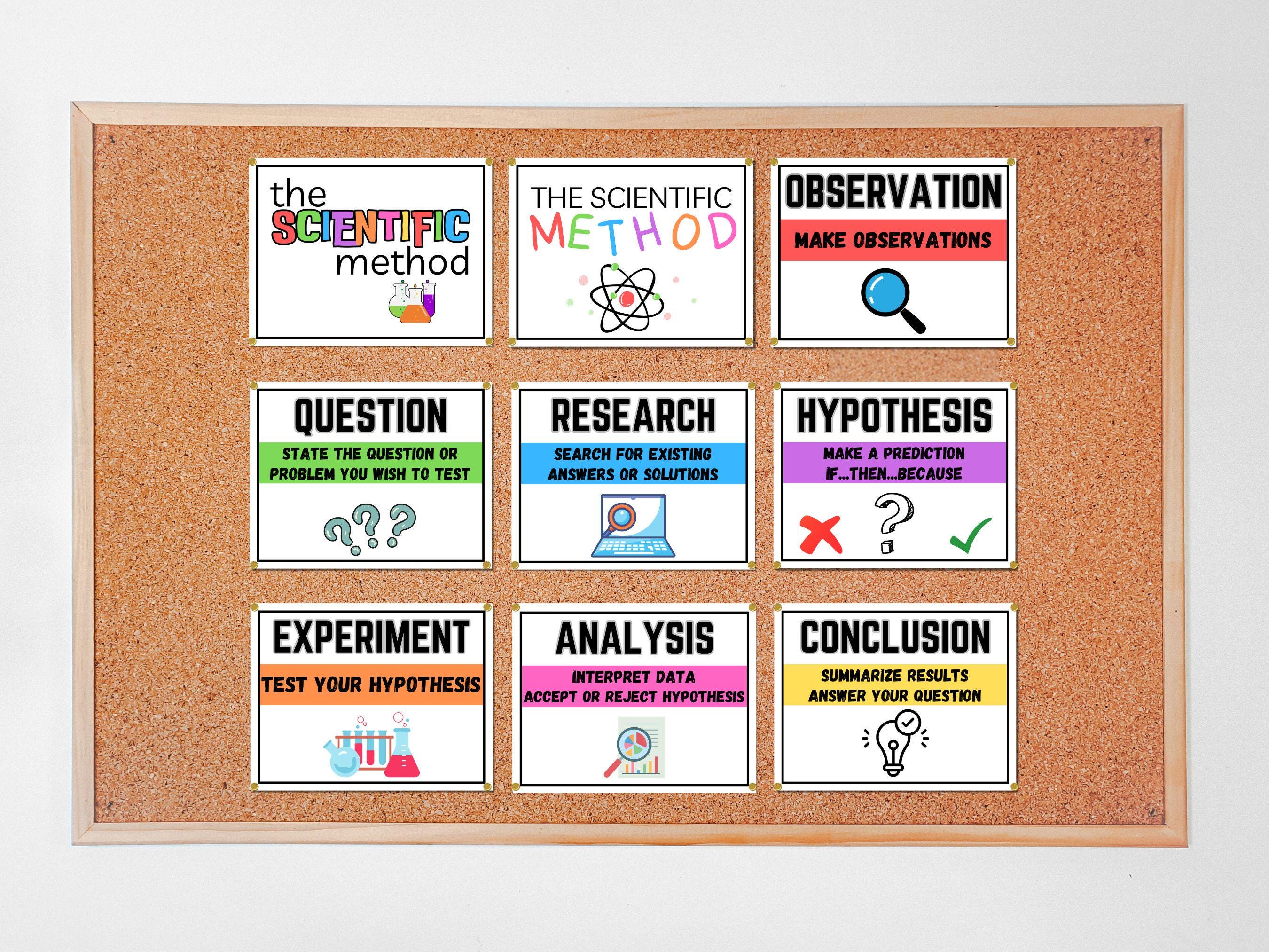 The Scientific Method, Posters, Bulletin Boards, Science Classroom ...