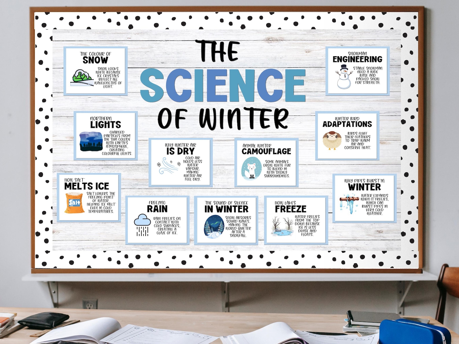 The Science of Winter Bulletin Board Posters | Winter Science ...