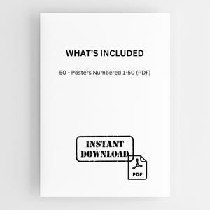 Numbers to 50 Posters - Counting to 50, Writing Numbers to 50, Math ...