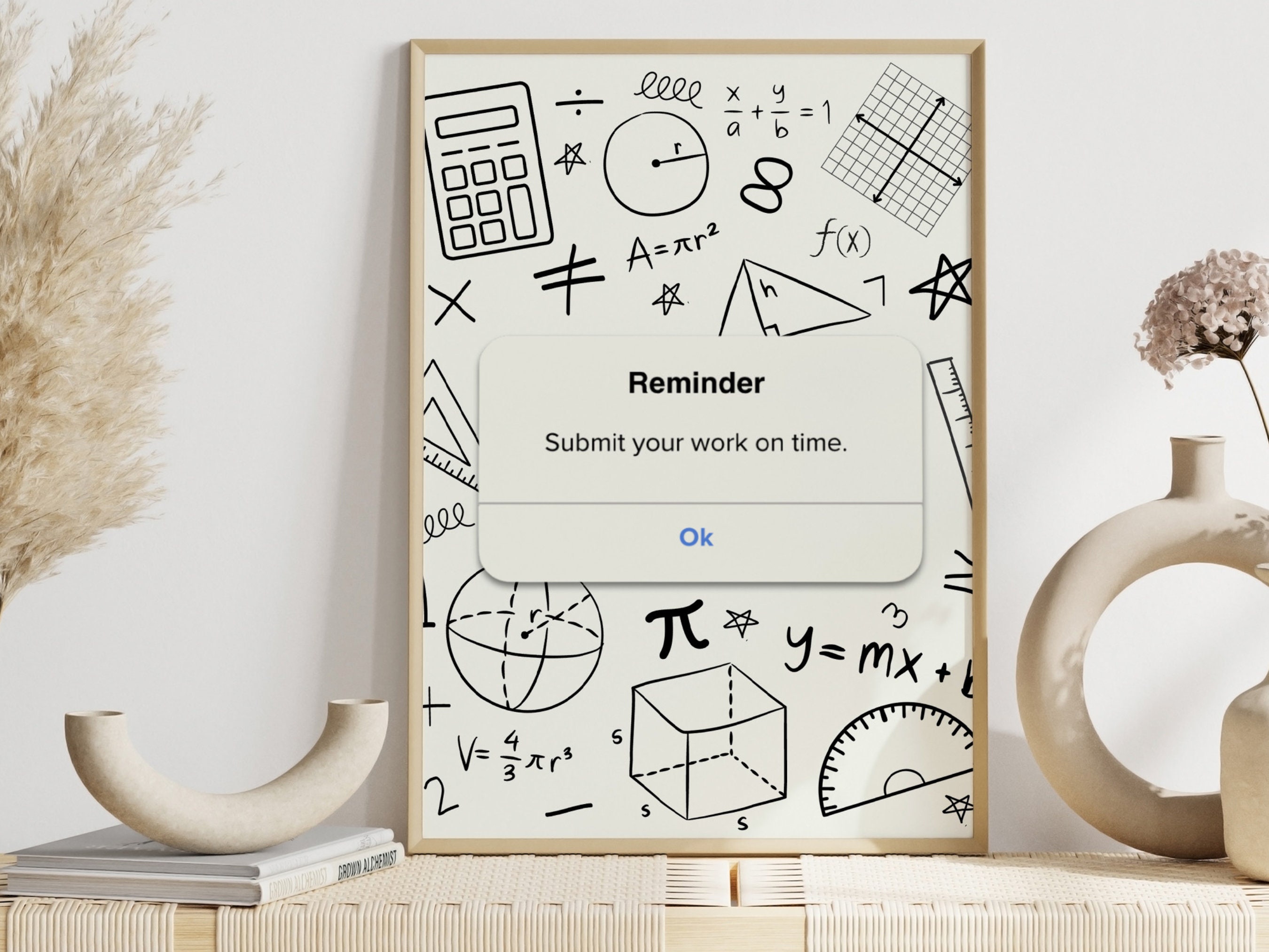 Math Reminder Posters: High School & Middle School Decor (digital ...