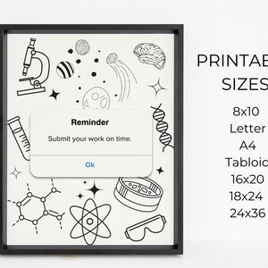 Science Reminder Posters Classroom Decor for High School and Middle ...
