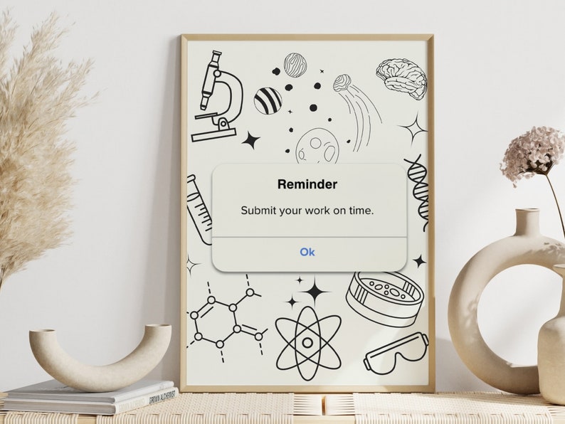 Science Reminder Posters Classroom Decor for High School and Middle ...