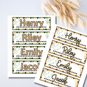 Editable Student Desk Name Tags: Boho Classroom Decor (digital Download ...