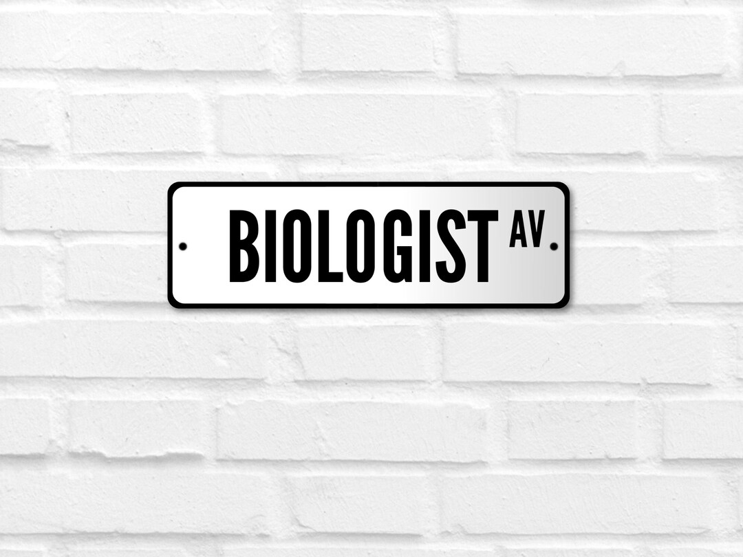 Biologist Street Sign, Biology Classroom, Decor, Display, High School ...