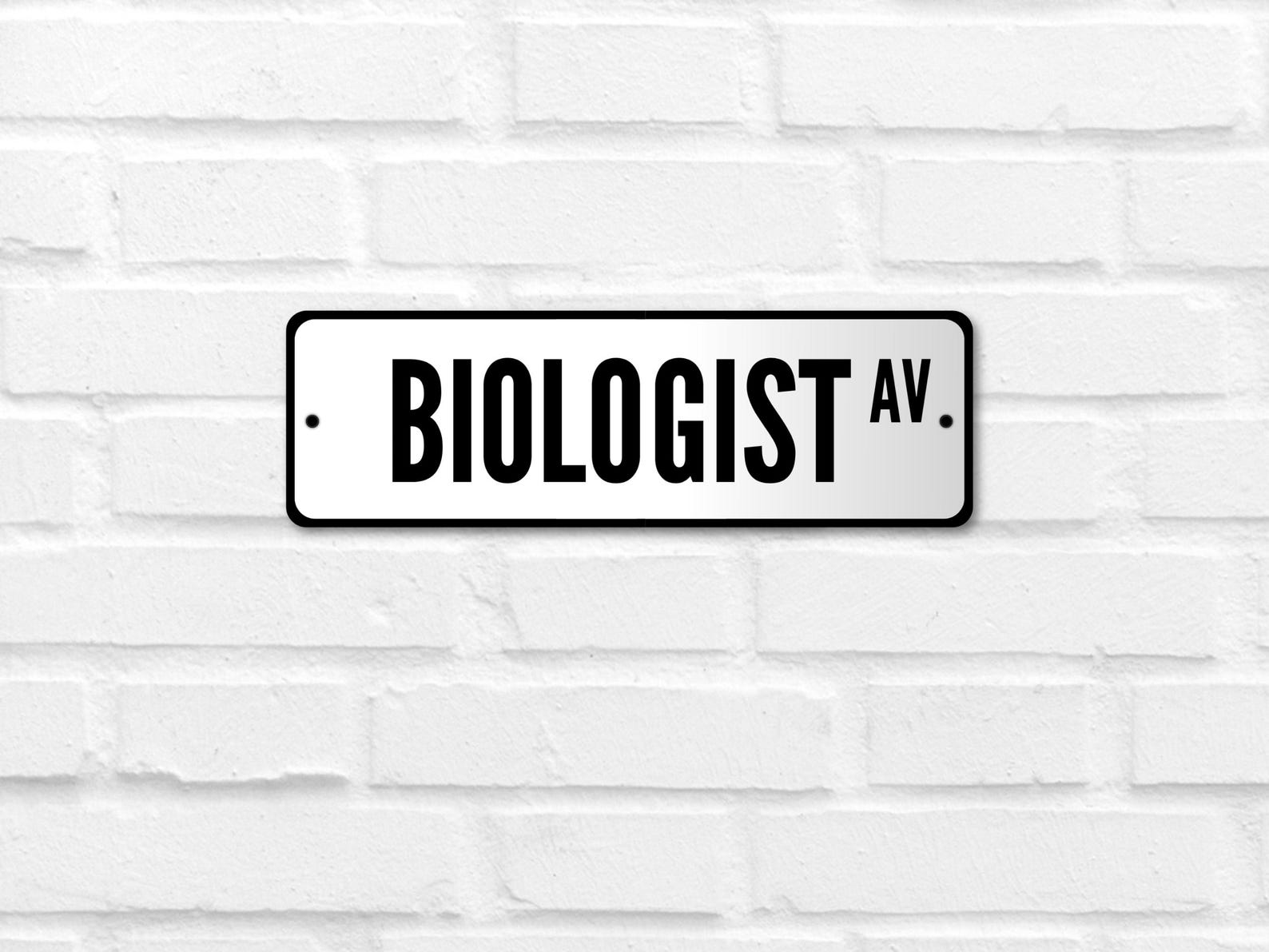 Biologist Street Sign, Biology Classroom, Decor, Display, High School ...