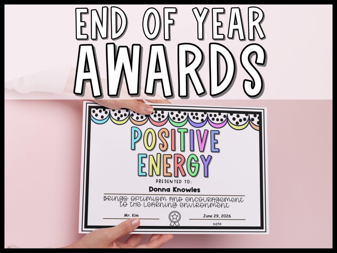 End of Year Classroom Awards | Editable Awards With Autofill ...