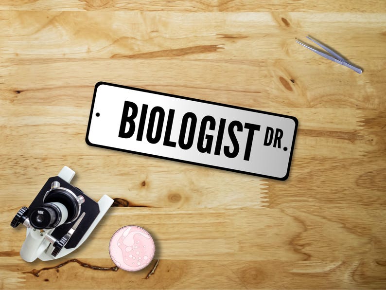 Biologist Street Sign: Classroom Decor Printable (PDF) - Etsy