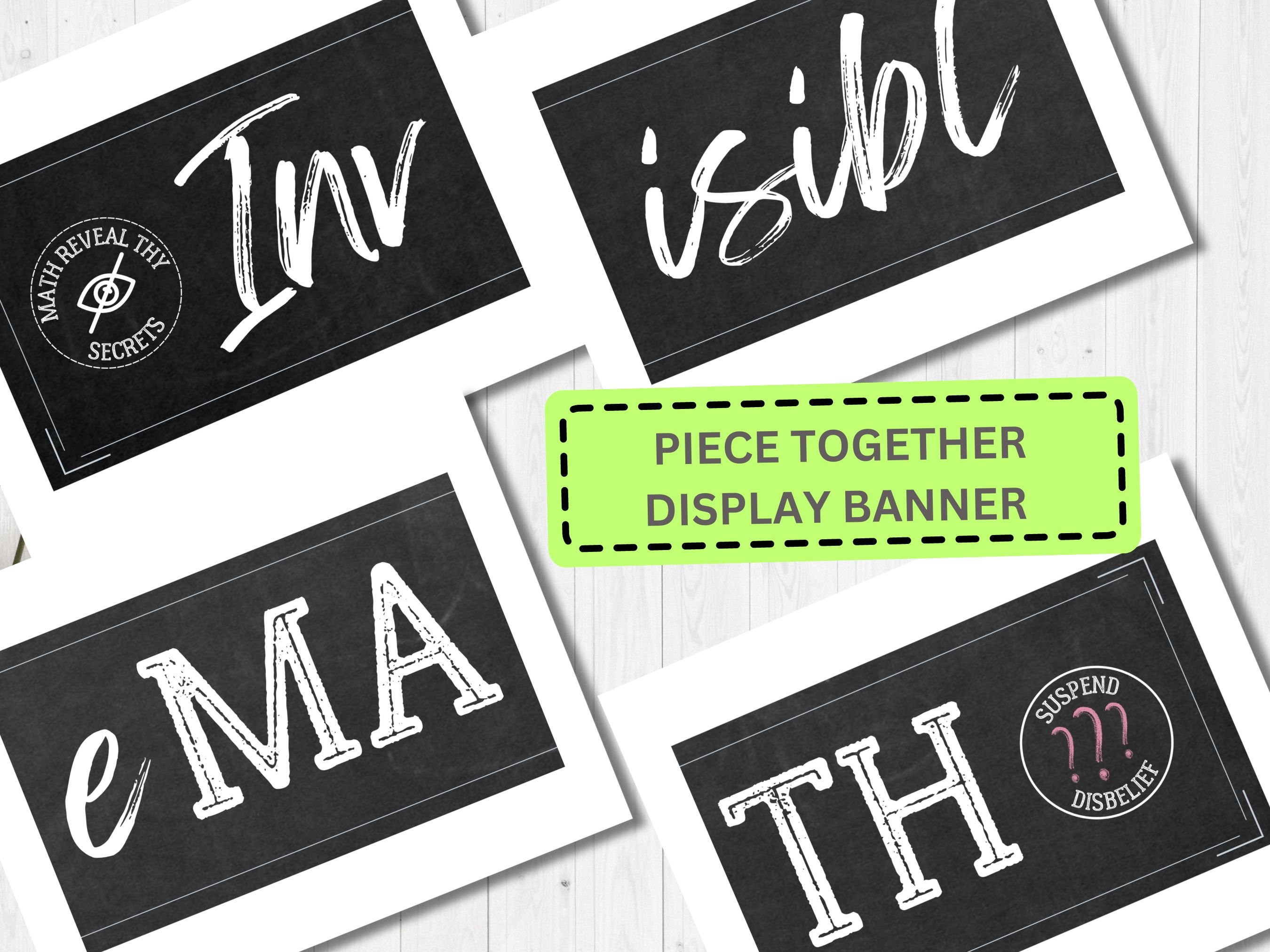 Invisible Math Educational Poster Classroom Decor 11x17 Invisible Math ...