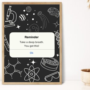 Science Reminder Posters Classroom Decor for High School and Middle ...