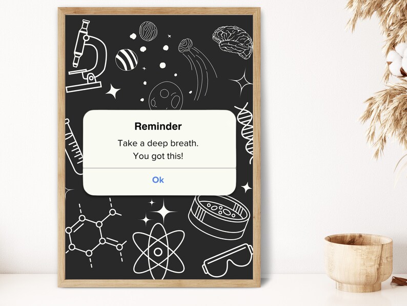 Science Reminder Posters Classroom Decor for High School and Middle ...