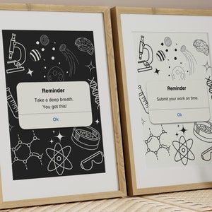 Science Reminder Posters Classroom Decor for High School and Middle ...