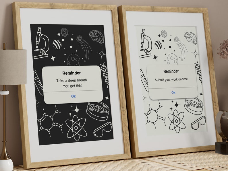 Science Reminder Posters Classroom Decor for High School and Middle ...