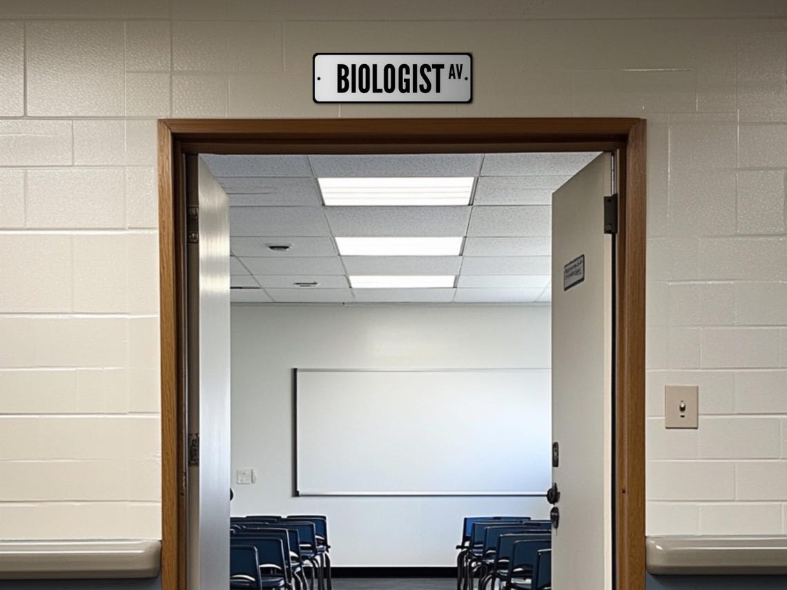 Biologist Street Sign: Classroom Decor Printable (PDF) - Etsy