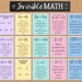 Invisible Math Posters: Classroom Decor, High School, Middle School ...