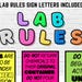 Science Lab Safety Rules Posters: Classroom Decor (PDF) - Etsy