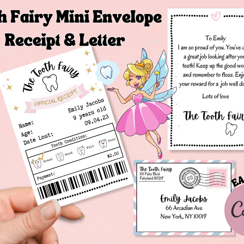 Tooth Fairy Envelope - Etsy
