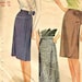 Simplicity 1153 Vintage 1944 Sewing Pattern Misses Slim Wrap Skirt WW2 ...