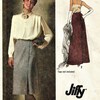 Simplicity 5207 Vintage 1981 Sewing Pattern Junior Full Skirt Box ...